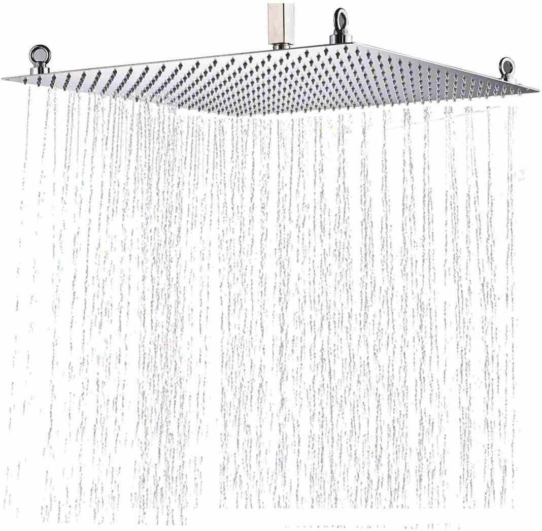 Rozin Bathroom Rain Shower Head Chrome Brass Ultrathin | Shower Head ...