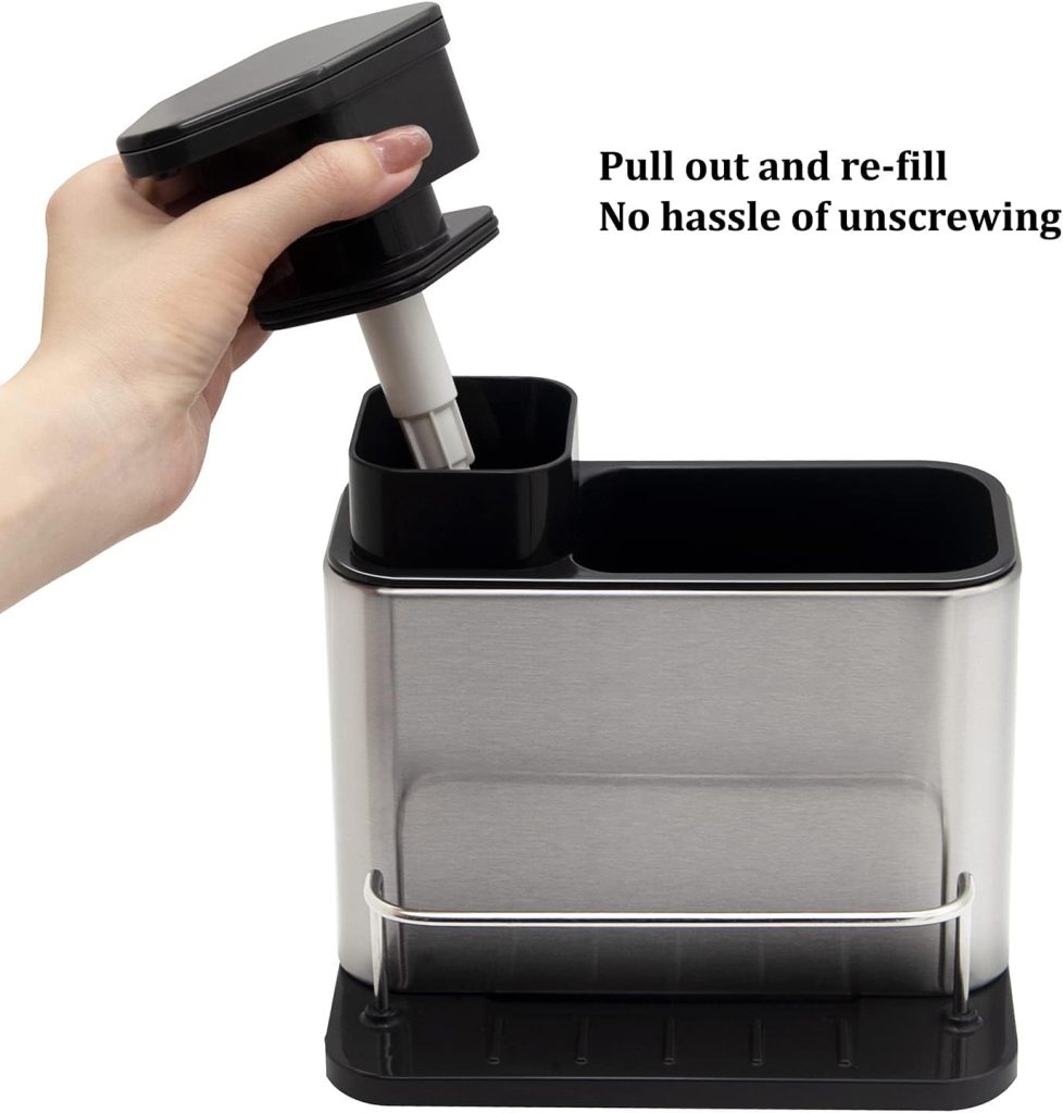 3-in-1 Kitchen Soap Dispenser Sponge Holder Review | Hello Bathrooms